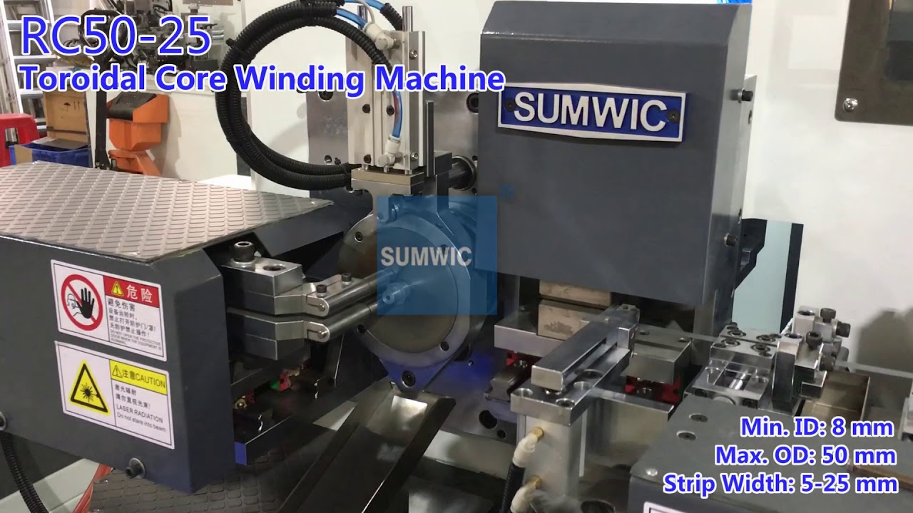 RC50-25 Toroidal Core Winder - YouTube