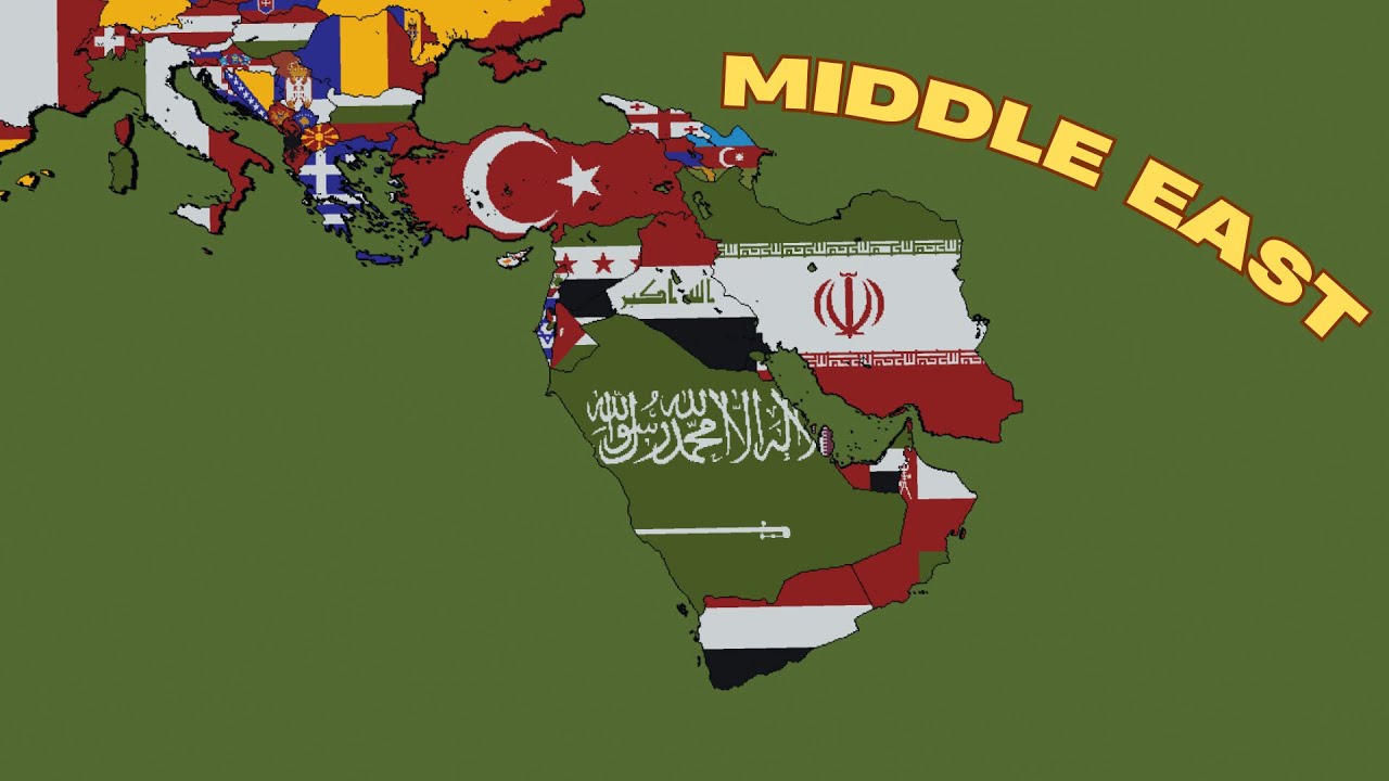 (Part 4) - Minecraft World Flag Map - The Middle East - YouTube