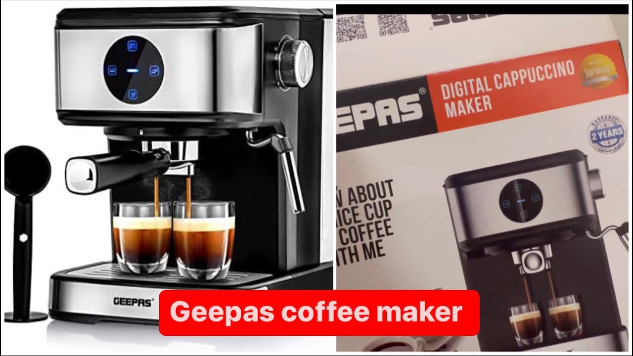 Unboxing / Review of Geepas digital cappuccino maker. - YouTube