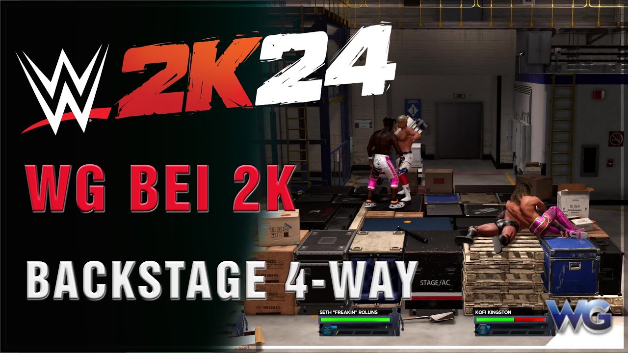 WG bei 2K: WWE 2K24 Gameplay | Backstage Match - YouTube