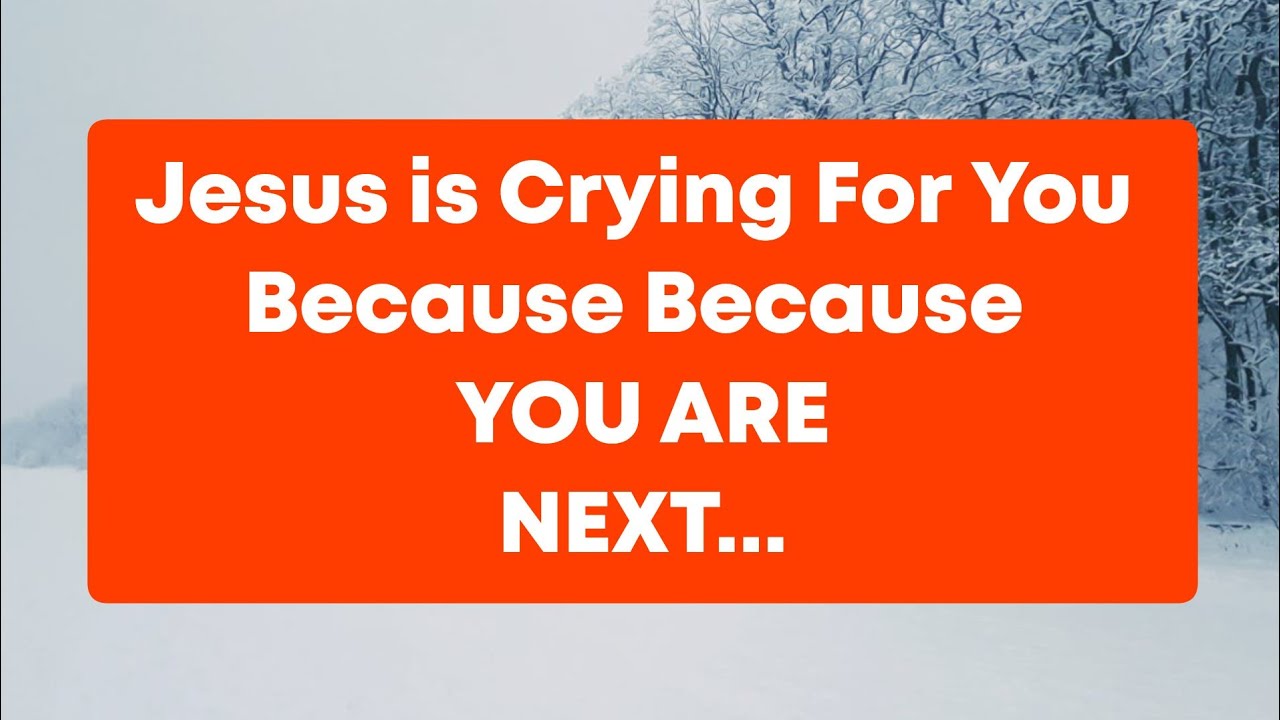 Jesus is crying for you because you are next... God's Message - YouTube