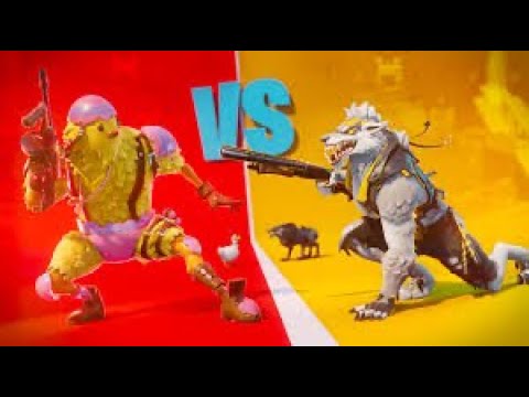 Fortnite chicken versus wolf - YouTube
