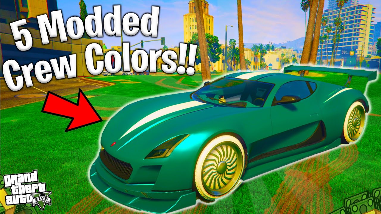 Top 5 Best Modded Crew Colors In Gta 5 Online!! (AMAZING COLORS ...