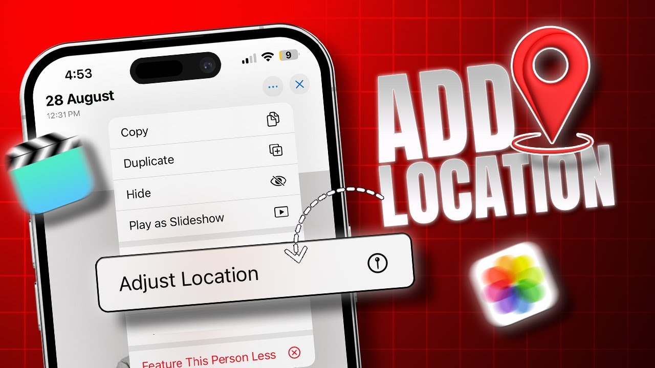 How to Add Location to Any Video or Photos on iPhone | Tag Location in ...