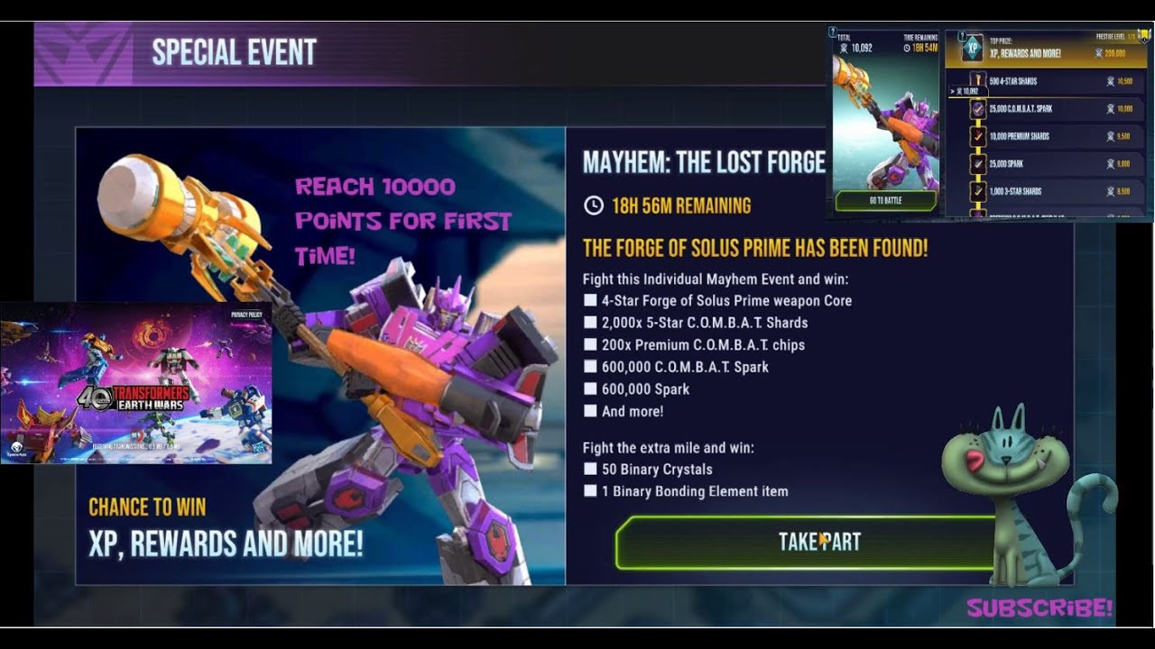 Transformers Earth Wars Mayhem's Ultimate Challenge Reaching 10092 ...