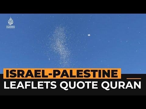 Israeli forces in Gaza drop leaflets quoting Quran - The Global Herald