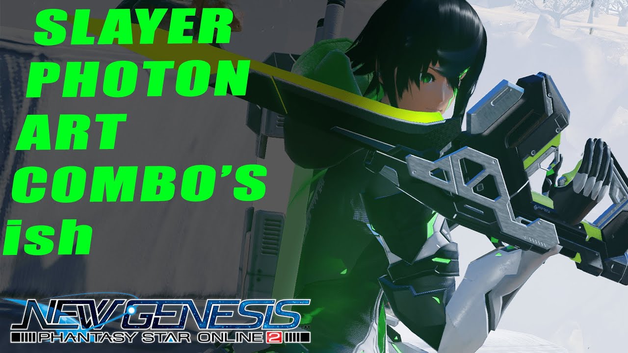 PSO2:NGS Slayer Photon Arts Combo's (My Version) - YouTube