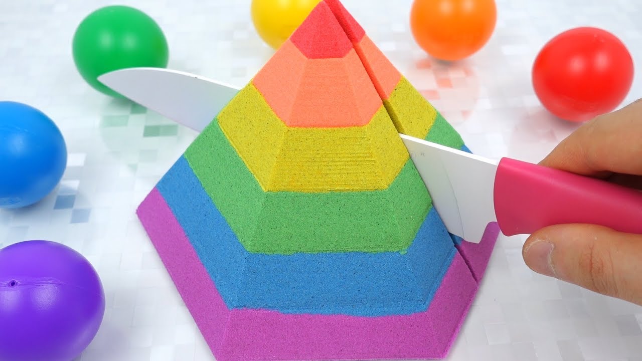 Old MacDonald | Learn Colors Rainbow Kinetic Sand Pyramid Nursery ...