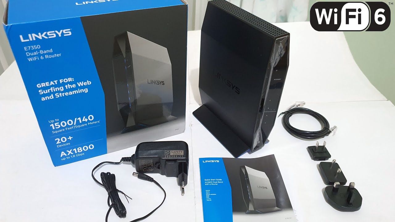 Linksys E7350 AX1800 Wifi 6 Router Dual Band - YouTube