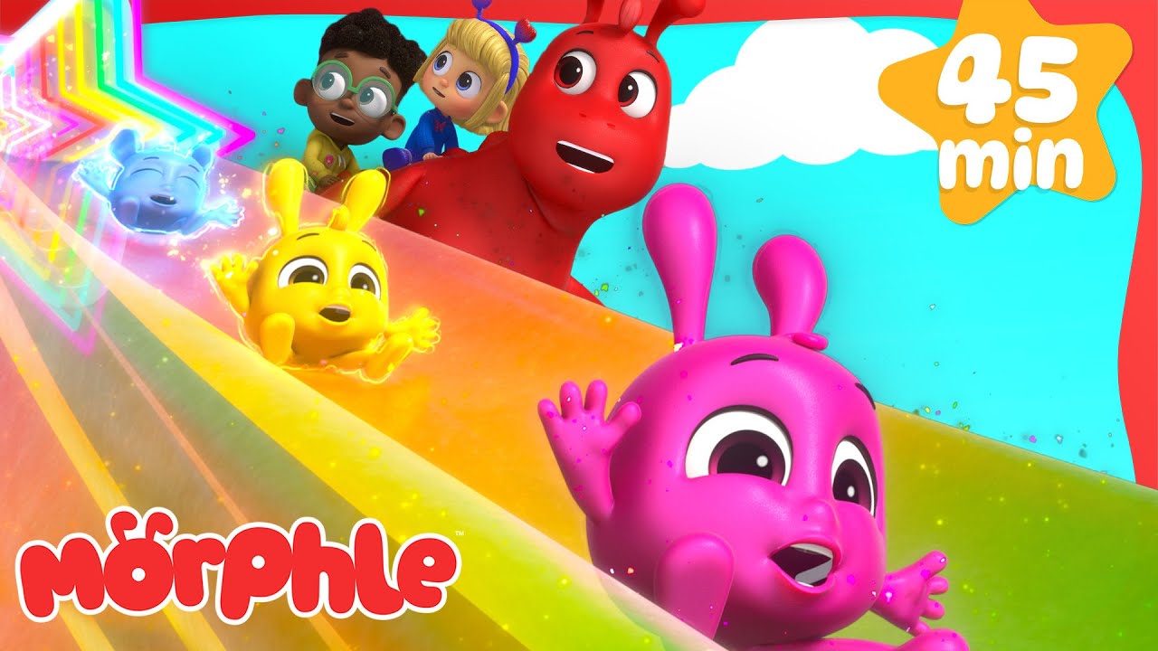 Rainbow Morphle's Magical Slide! 🐲 Morphle Dinosaurs 🦕 Cartoons for ...