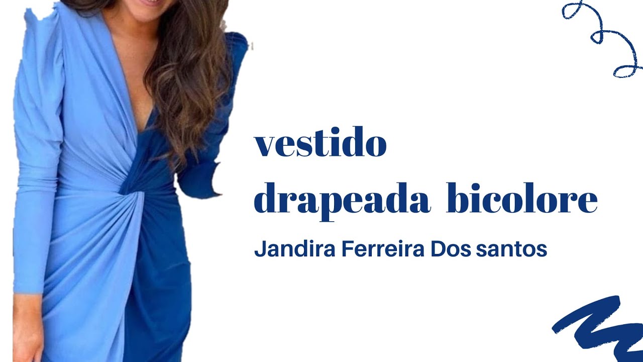 Como Fazer modelagem vestido tubinho drapeado na sintura - YouTube