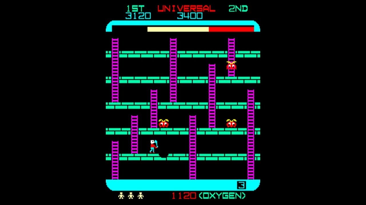 Space Panic [Arcade Longplay] (1980) Universal {Harder} - YouTube