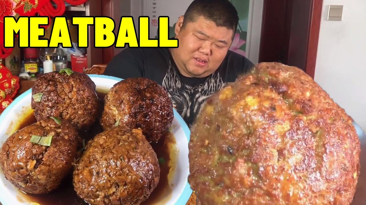I bought 100 minced meat for 18 yuan a catty to make Sixi meatballs ...