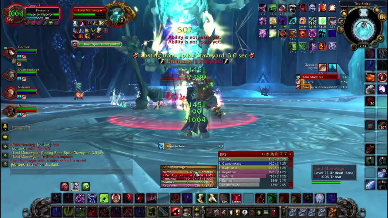 Tanking Lord Marrowgar ICC 10n (Pantanha) - YouTube
