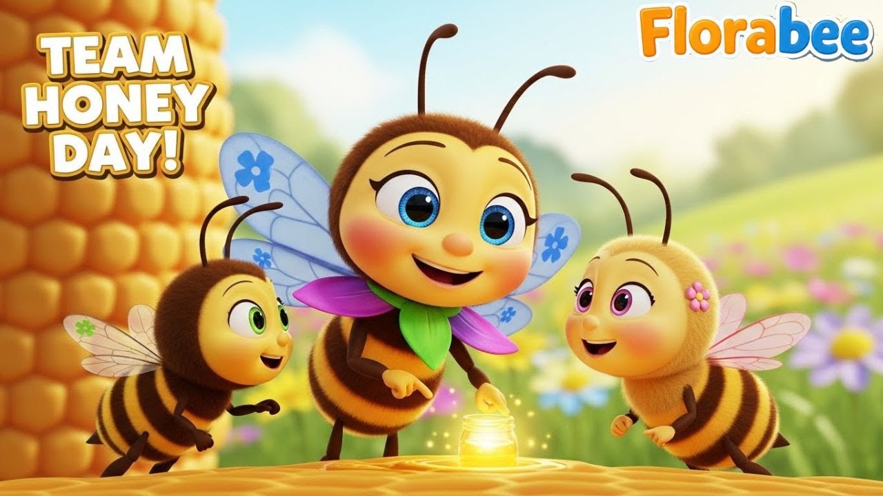 Bee Teamwork Cartoon for Kids” 🐝 Moral story 🐝 Florabee - YouTube