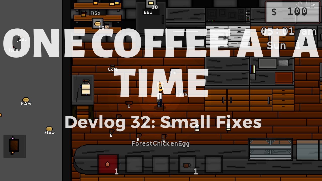 One Coffee At A Time Devlog 32: Small Fixes - YouTube