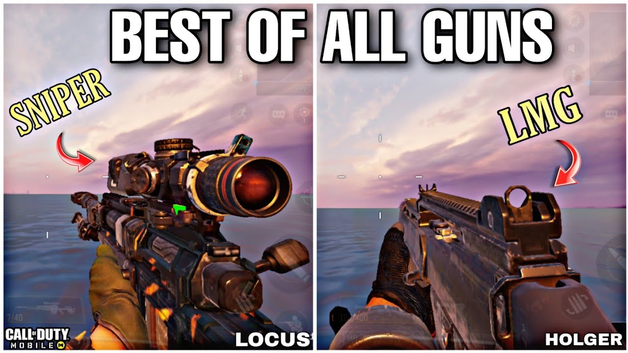 BEST GUNS OF EACH CATEGORY IN CODM - YouTube