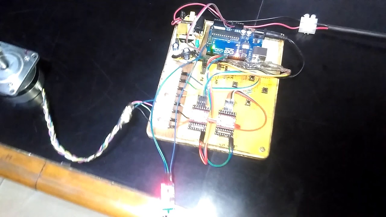 Control stepper motor using IR Sensor - YouTube