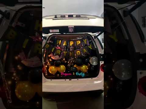 Birthday Car Boot Decoration| Car Trunk Surprise Ideas| Car Dikki Birthday Decoration Call9609891276