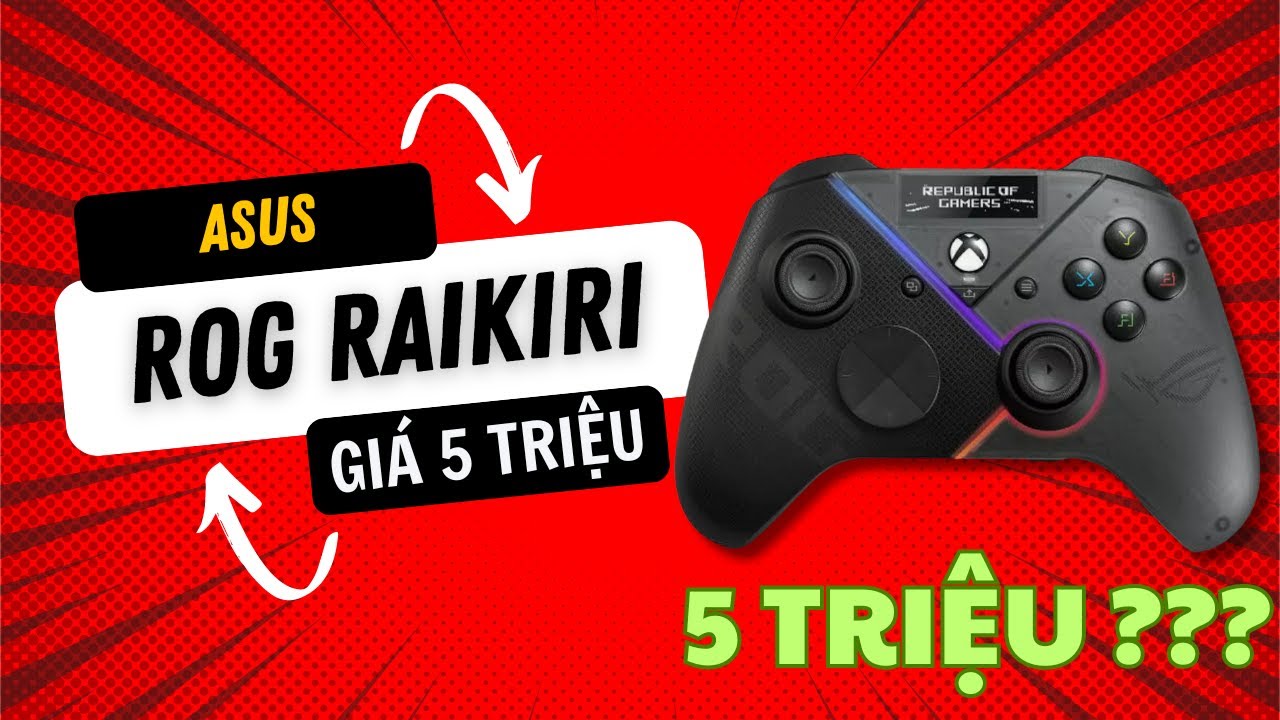 Mở Hộp Và Đánh Giá Tay Cầm ASUS ROG RAIKIRI PRO - YouTube