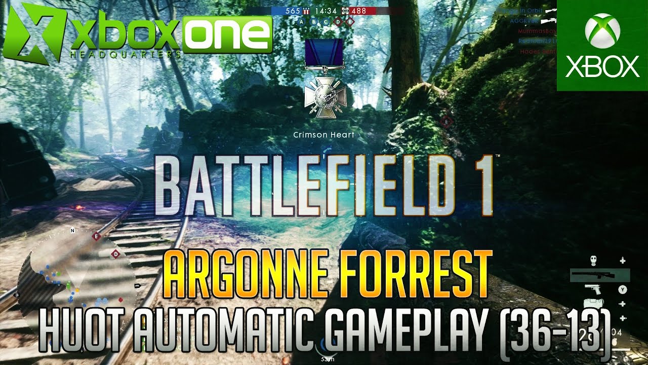 Battlefield 1 (BF1) Argonne Forest Xbox One Multiplayer Conquest ...
