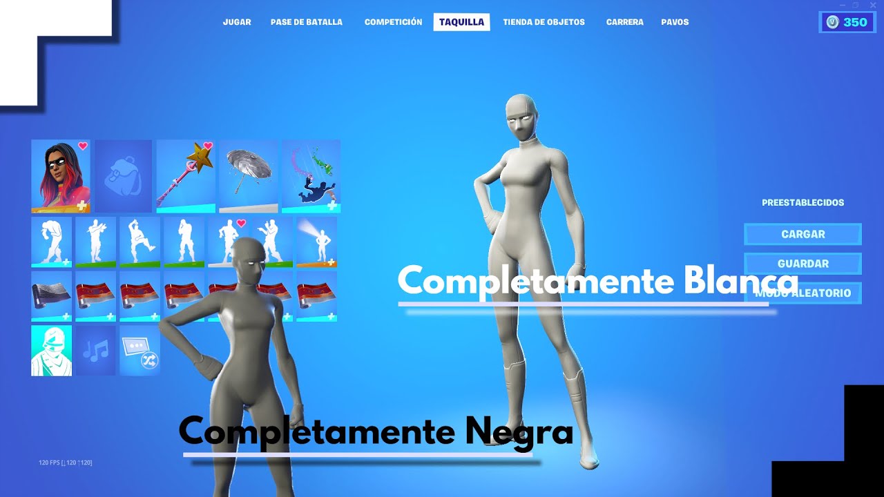 CÓMO poner la SUPERHÉROE BLANCA y NEGRA en Fortnite - YouTube