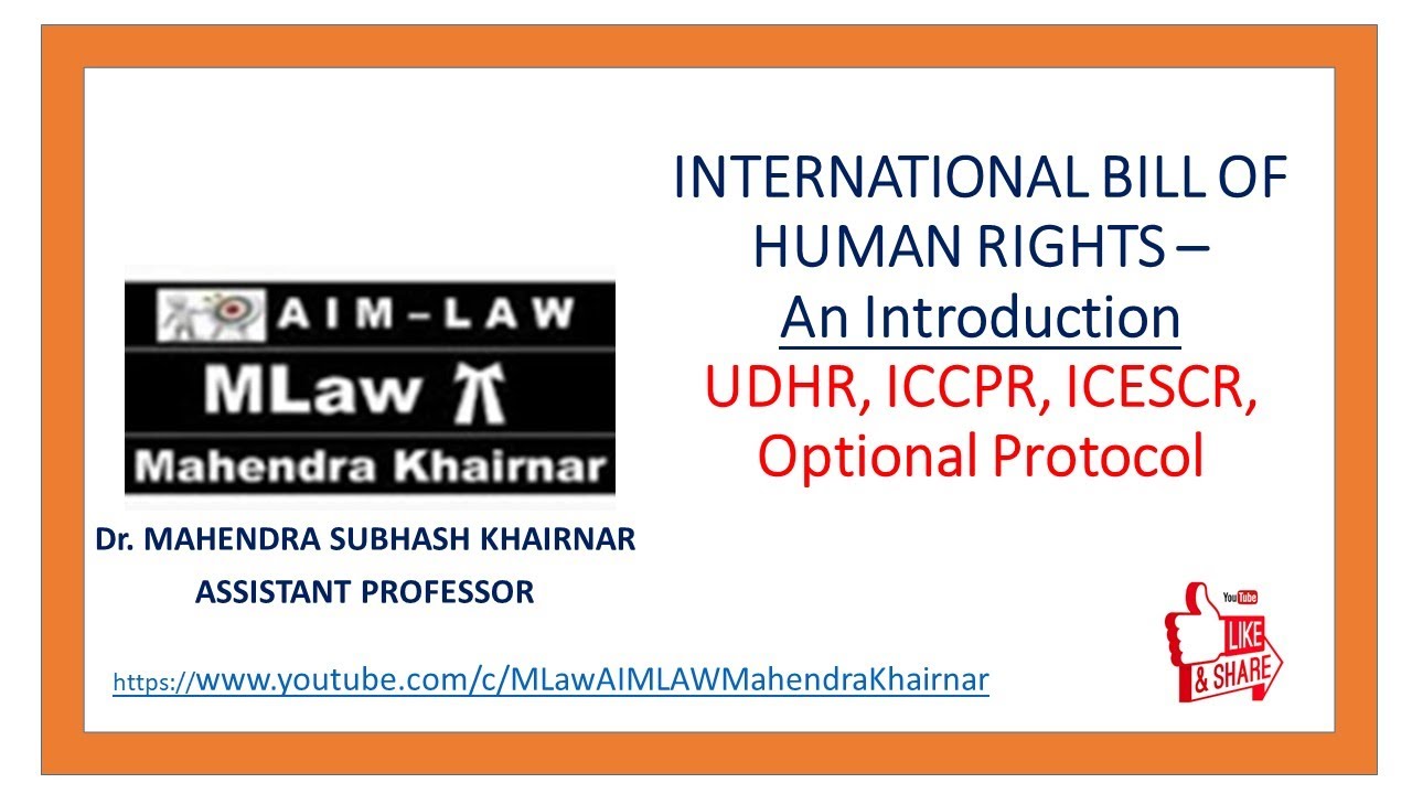 International Bill Of Human Rights-an introduction - YouTube