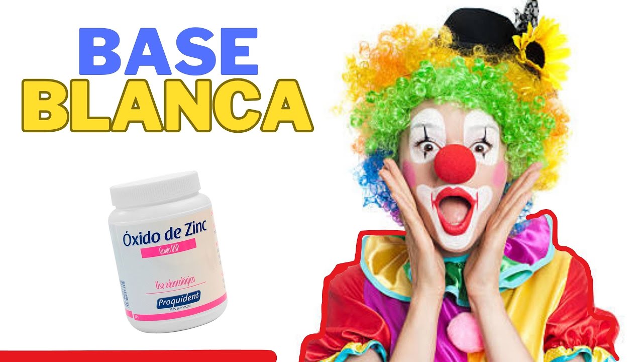 BASE BLANCA de PAYASO para MAQUILLAJE Hecha en Casa - YouTube