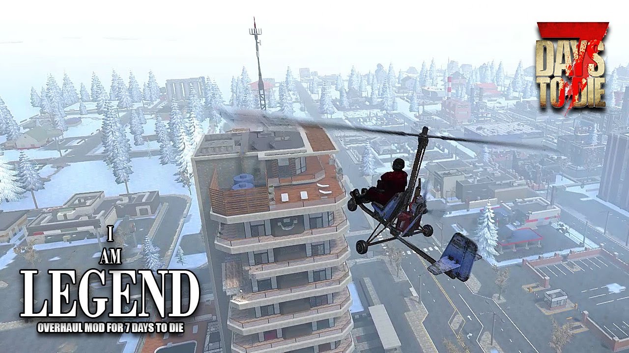 I AM LEGEND mod | Gyro Coming In Hard on the Roof | 7 Days to Die | S10 ...
