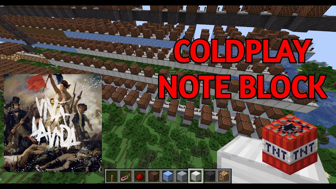 Viva La Vida by Coldplay Minecraft note block cover [FULL SONG] - YouTube