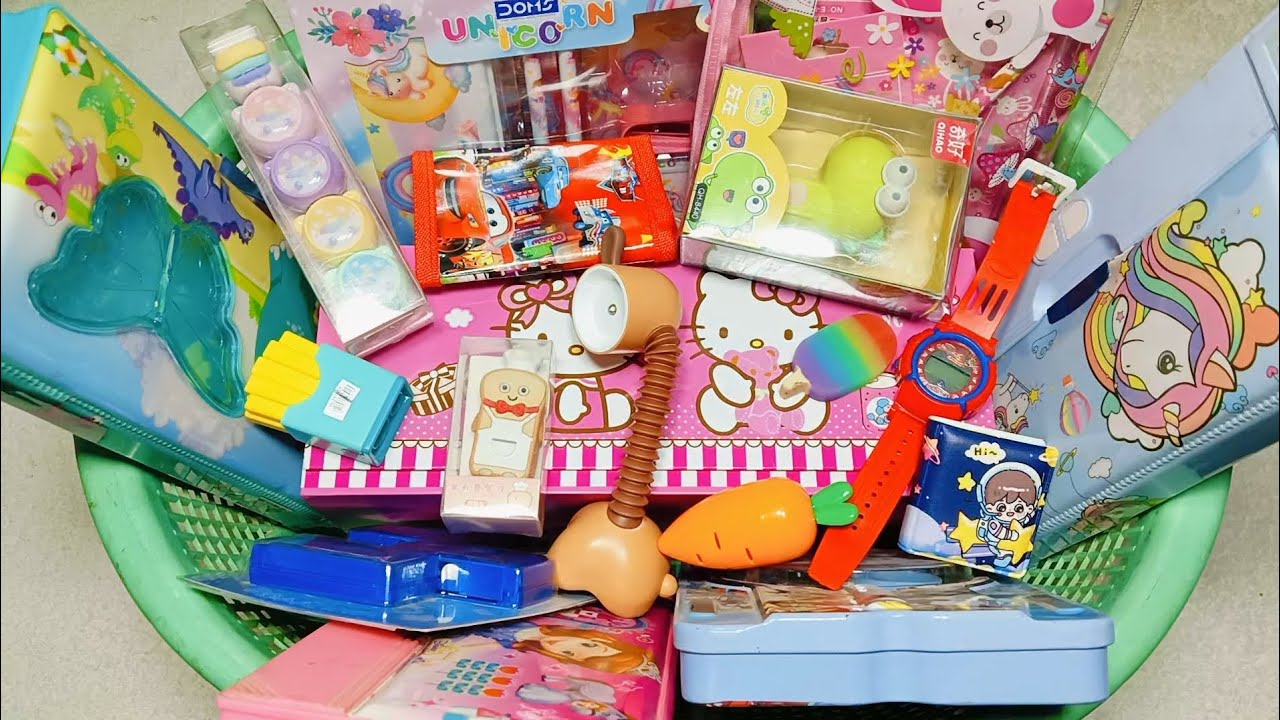 Latest big stationery collection, unicorn pencil box, Doms unicorn ...