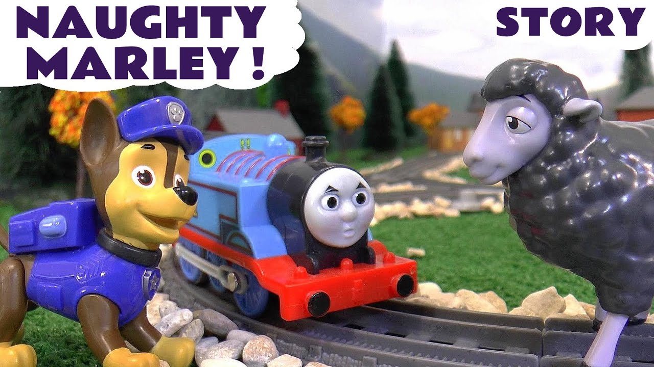 Thomas The Tank Engine Story with Marley The Sheep - YouTube