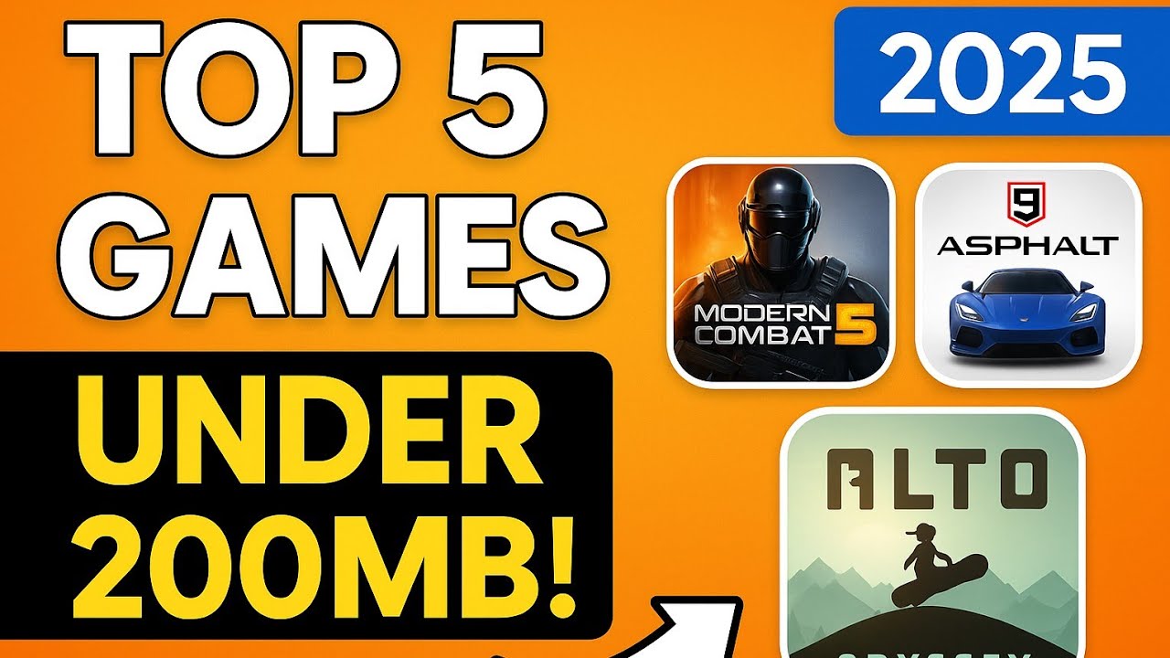 Top 5 Android Games Under 200MB [High Graphics & Addictive] – 2025 ...