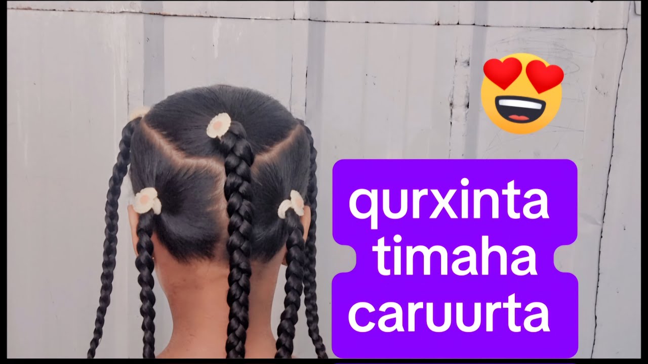 sidee loo daabaa timaha (bixidaa timaha caruurta) - YouTube