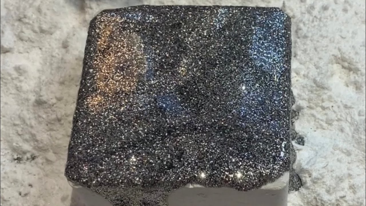 ASMR | easy grip and glitter oil | crunchy | gritty | short ...