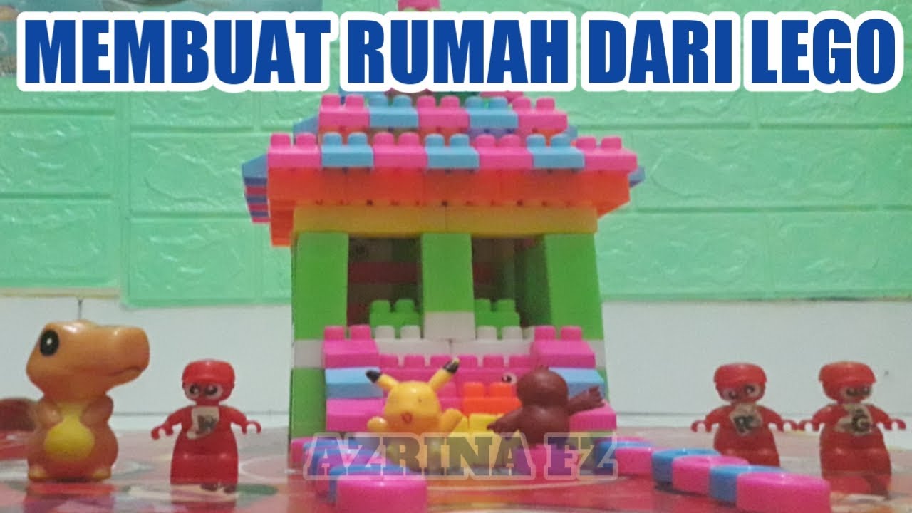 CARA MEMBUAT RUMAH DARI LEGO | azrina fz - YouTube