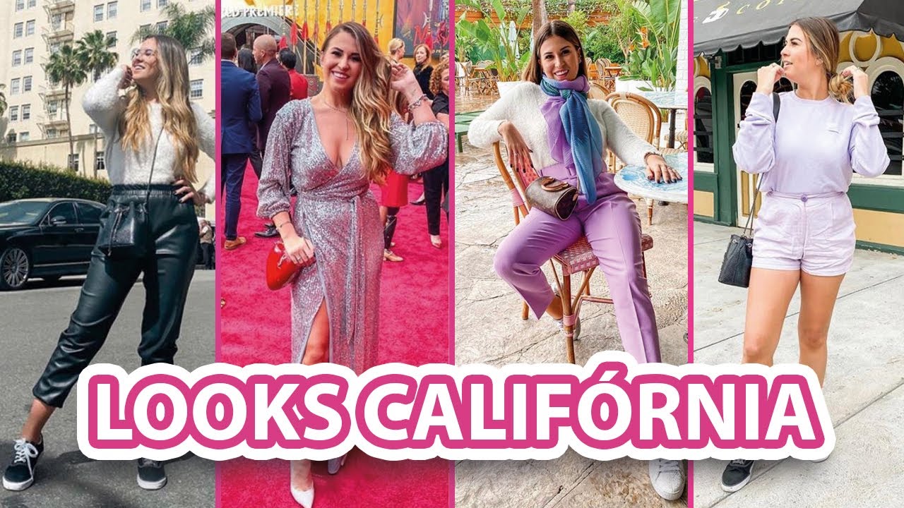 TODOS OS LOOKS QUE USEI EM LOS ANGELES - YouTube