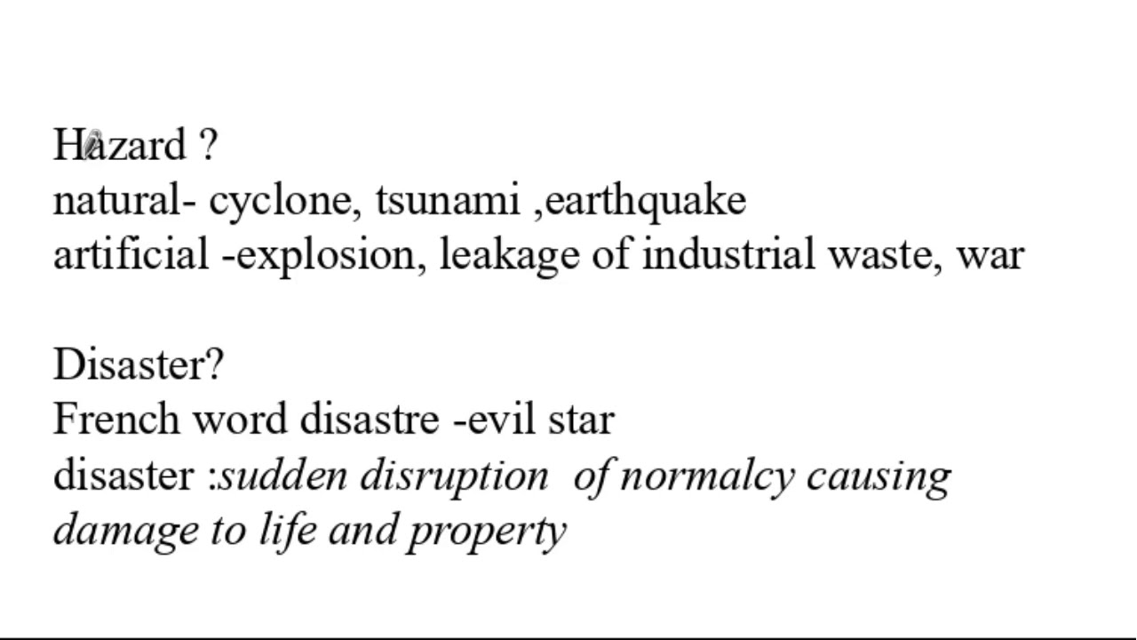 edm lec26 disasters,man made disasters - YouTube