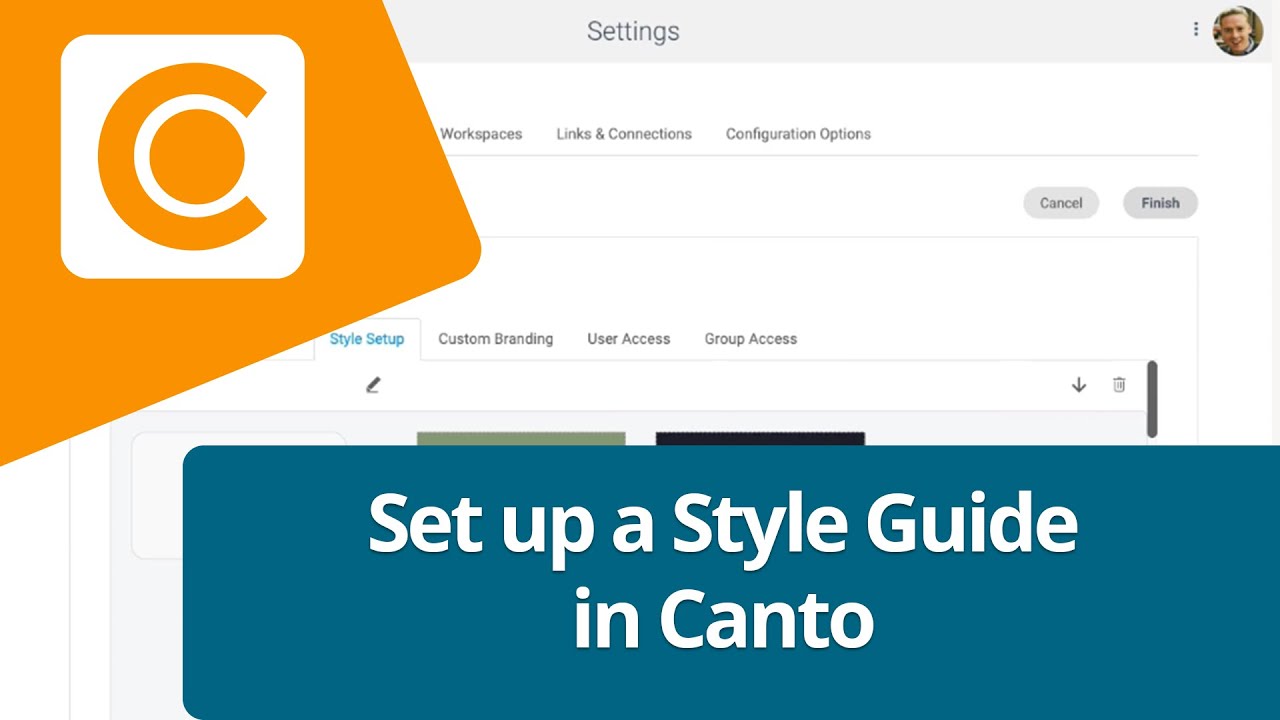 How to Set up a Style Guide in Canto - YouTube