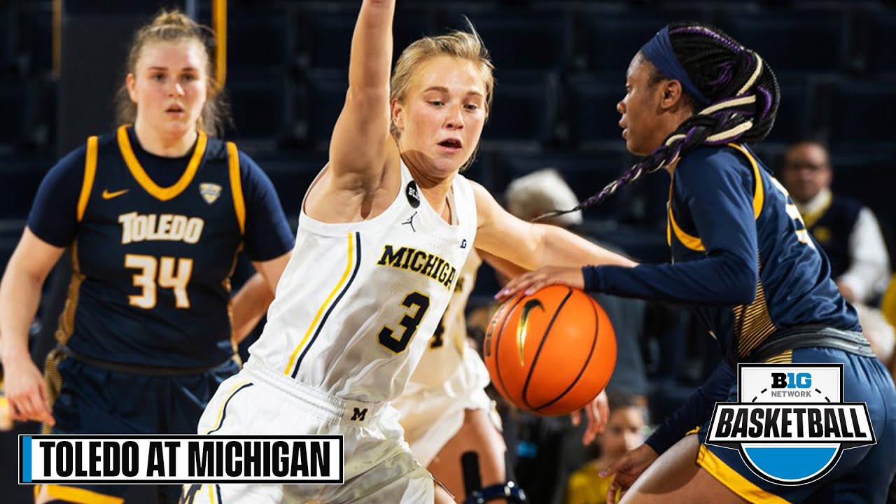 Toledo at Michigan | Highlights | Big Ten Women's Basketball | Dec. 8 ...