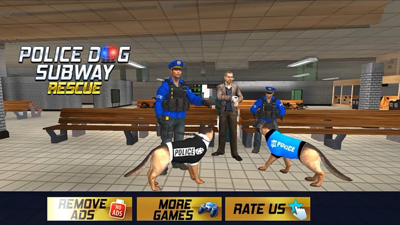 Police dog Subway rescue Game Android mobile game play #gameplay #game ...