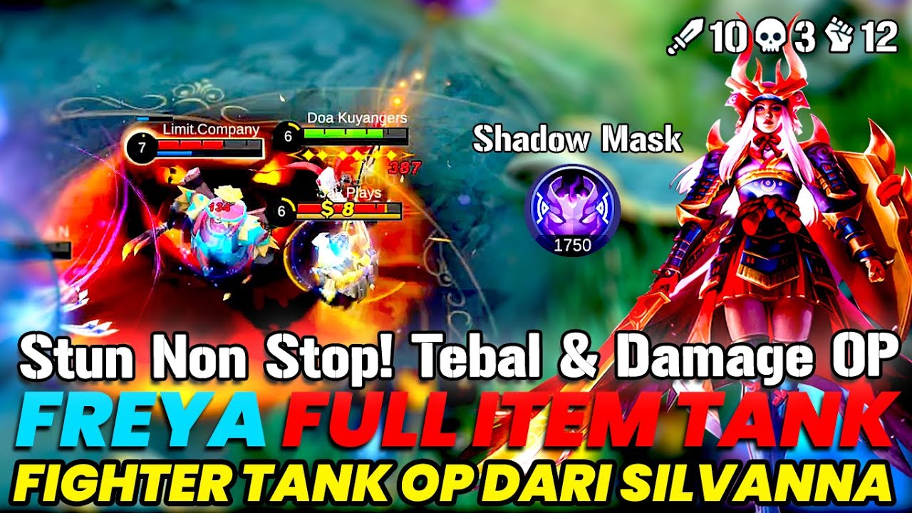 FREYA TANK | ITEM FREYA FULL TANK! SKILL COMBO FREYA! FIGHTER TANK OP ...