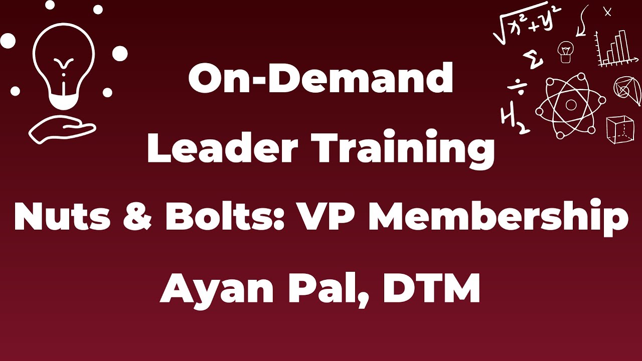 Vice President Of Membership Ayan Pal Dtm Youtube