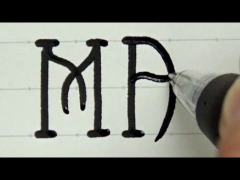 How to write Disney movies font with a pen | English handwriting ...
