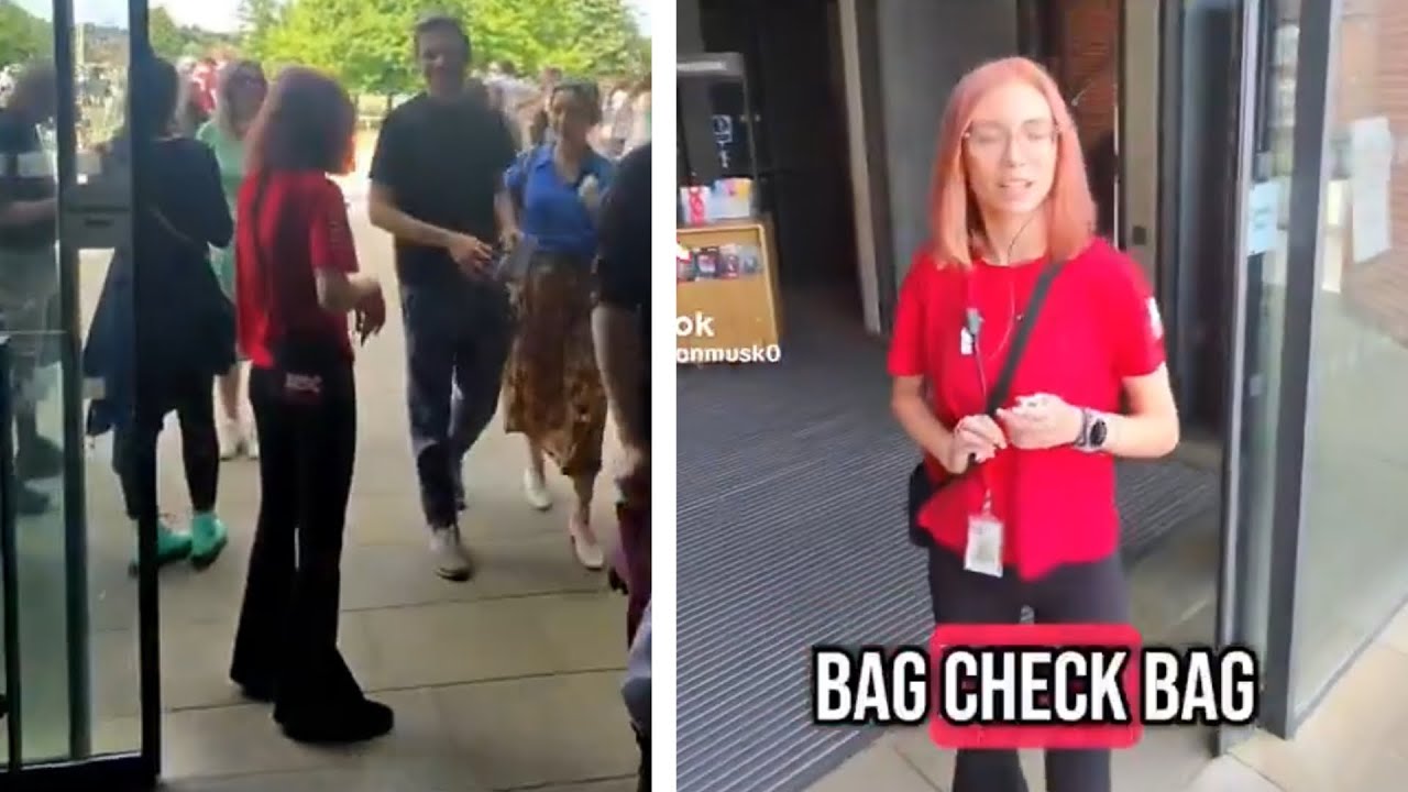 Would you let her check your bag? - YouTube