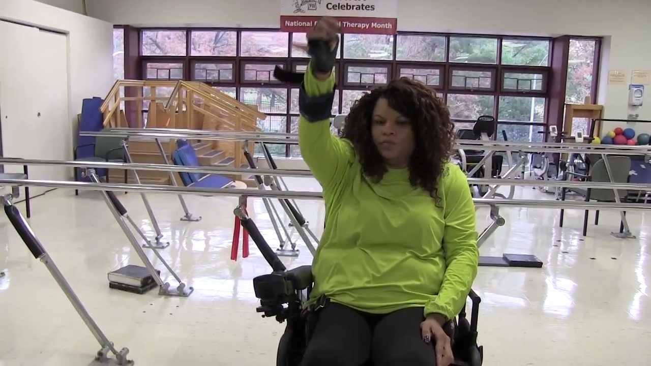 How To Do Shoulder Flexion Exercise using Cuff Weights - YouTube