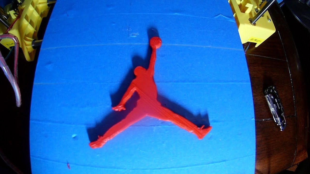 3D Printing The Jordan Logo!! - I 3D Print - YouTube
