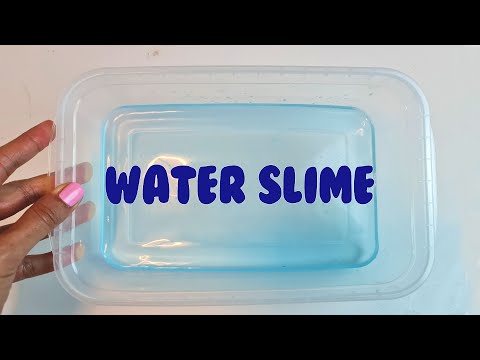 Bekletmeden Şeffaf Slime Nasıl Yapılır?!  Garanti Slime tarifleri Water slime ASMR