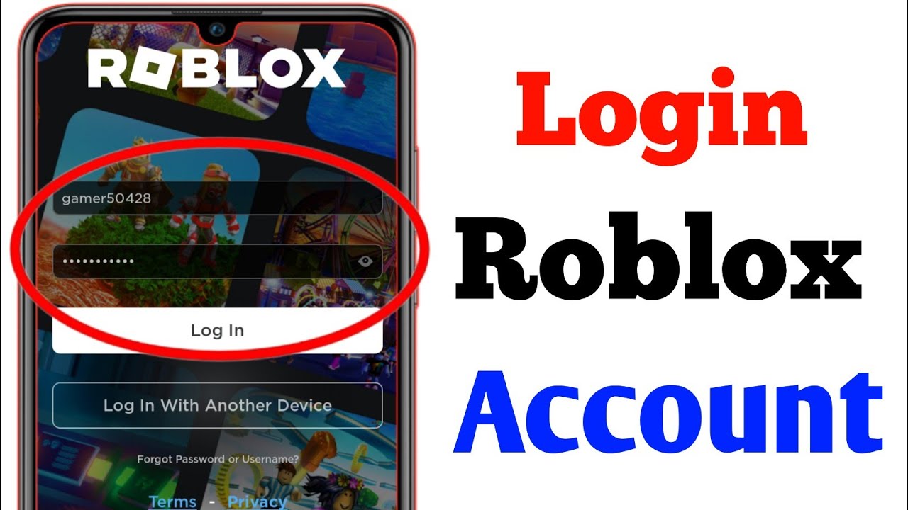How to Log in to Roblox in Mobile Login New update Roblox Account 2024 ...