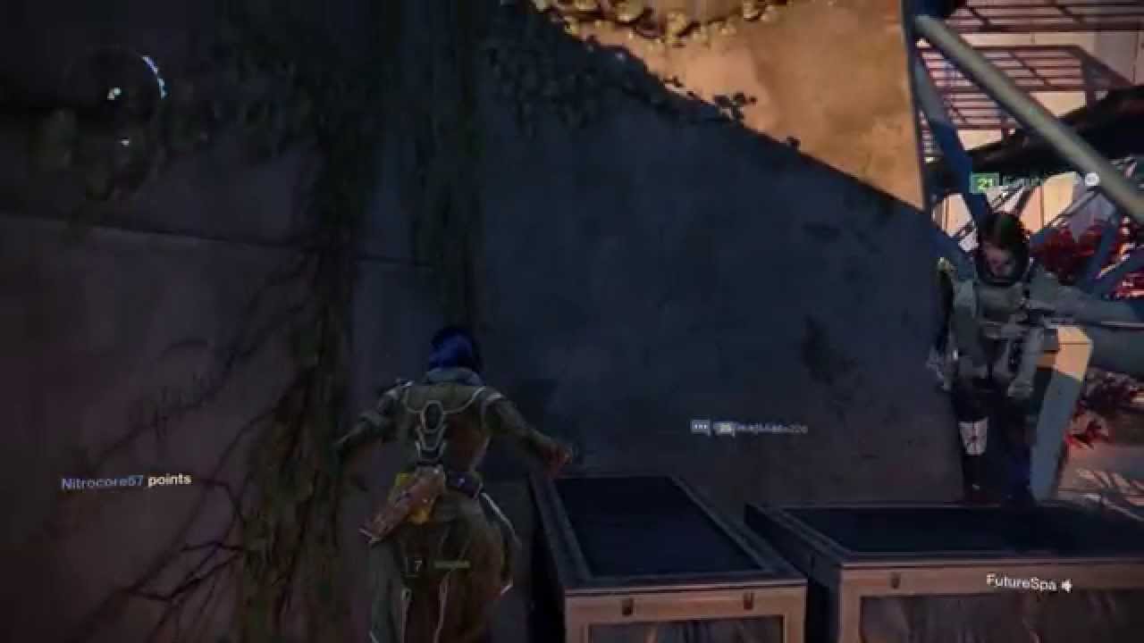 Destiny-Jumping on a high area in the hub world - YouTube